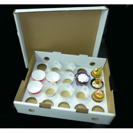Doos voor 20 cupcakes 43x32x10cm – Sugar Garden
