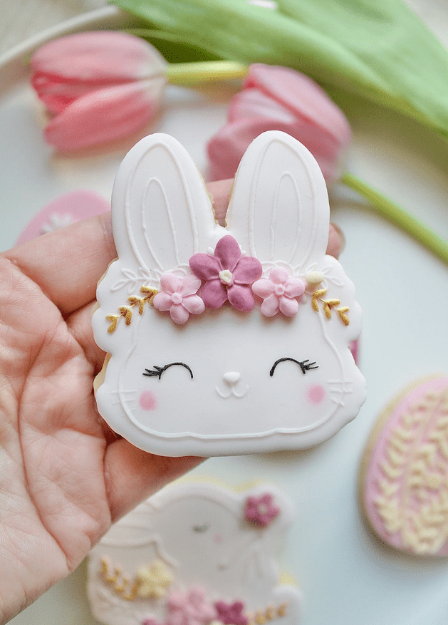 Bloemrijk konijnenhoofd + cookie cutter OH MY Cookie – Sugar Garden
